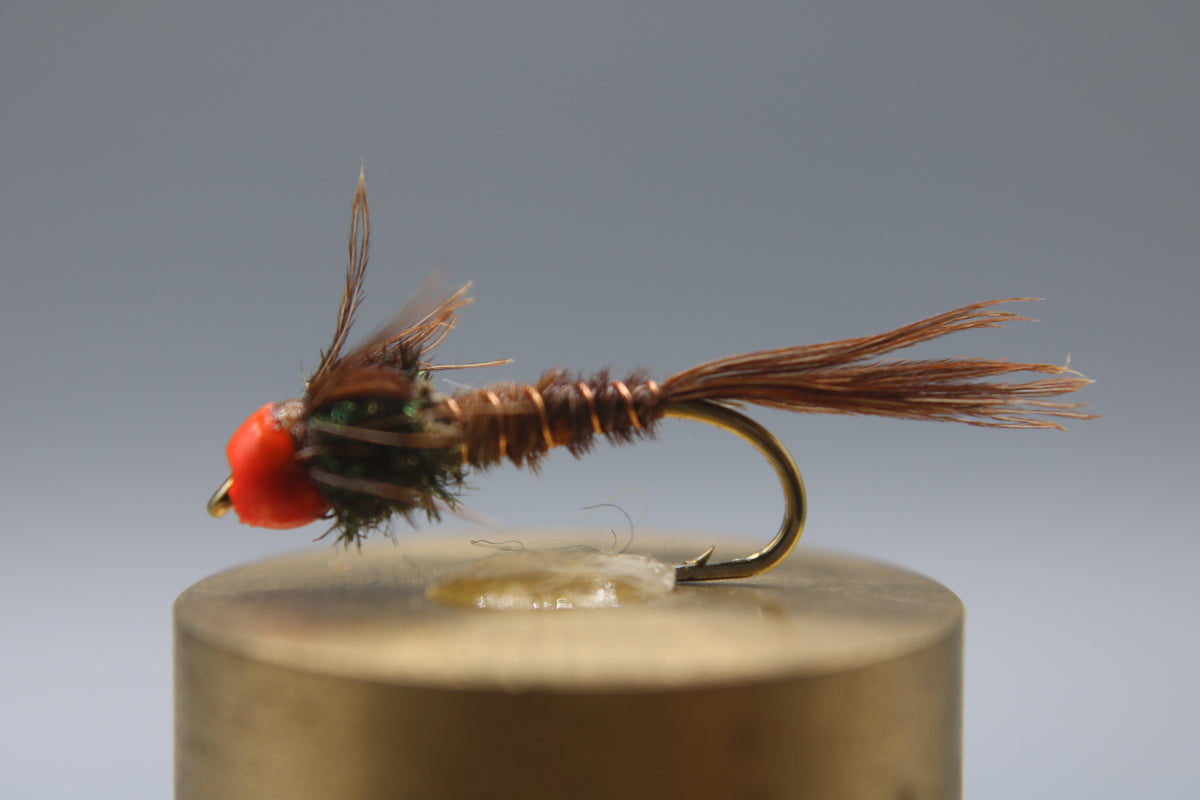 Bead Head Pheasant Tail Nymph Hot Head – Risen Fly